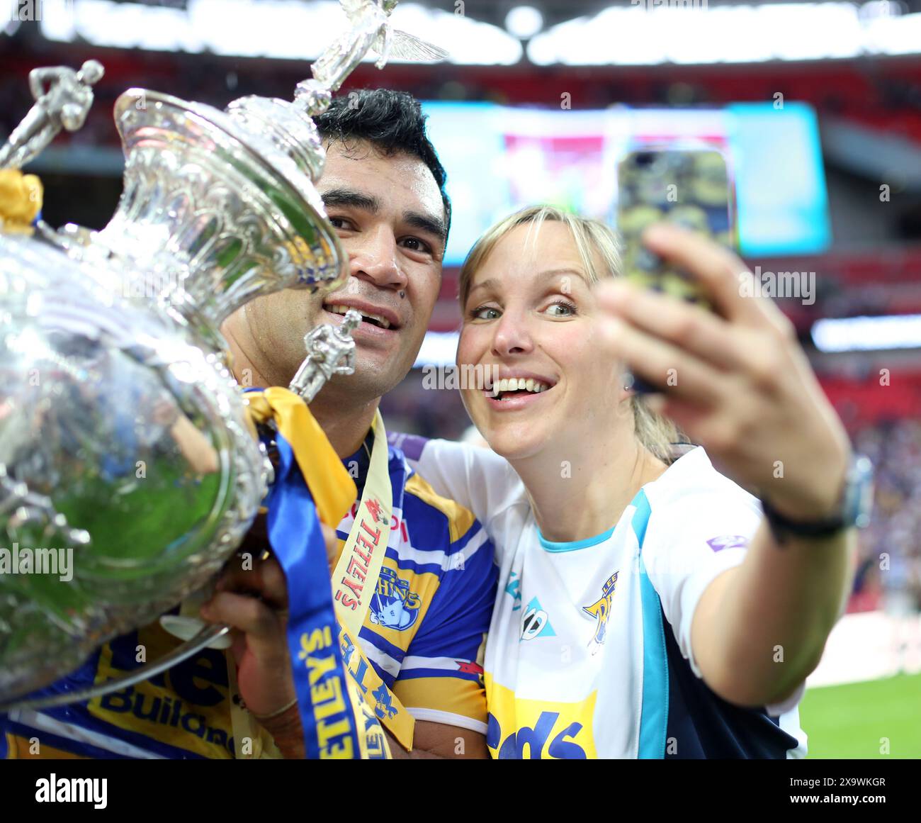Rugby League Challenge Cup Final Leeds v Castleford. Action picture by ...
