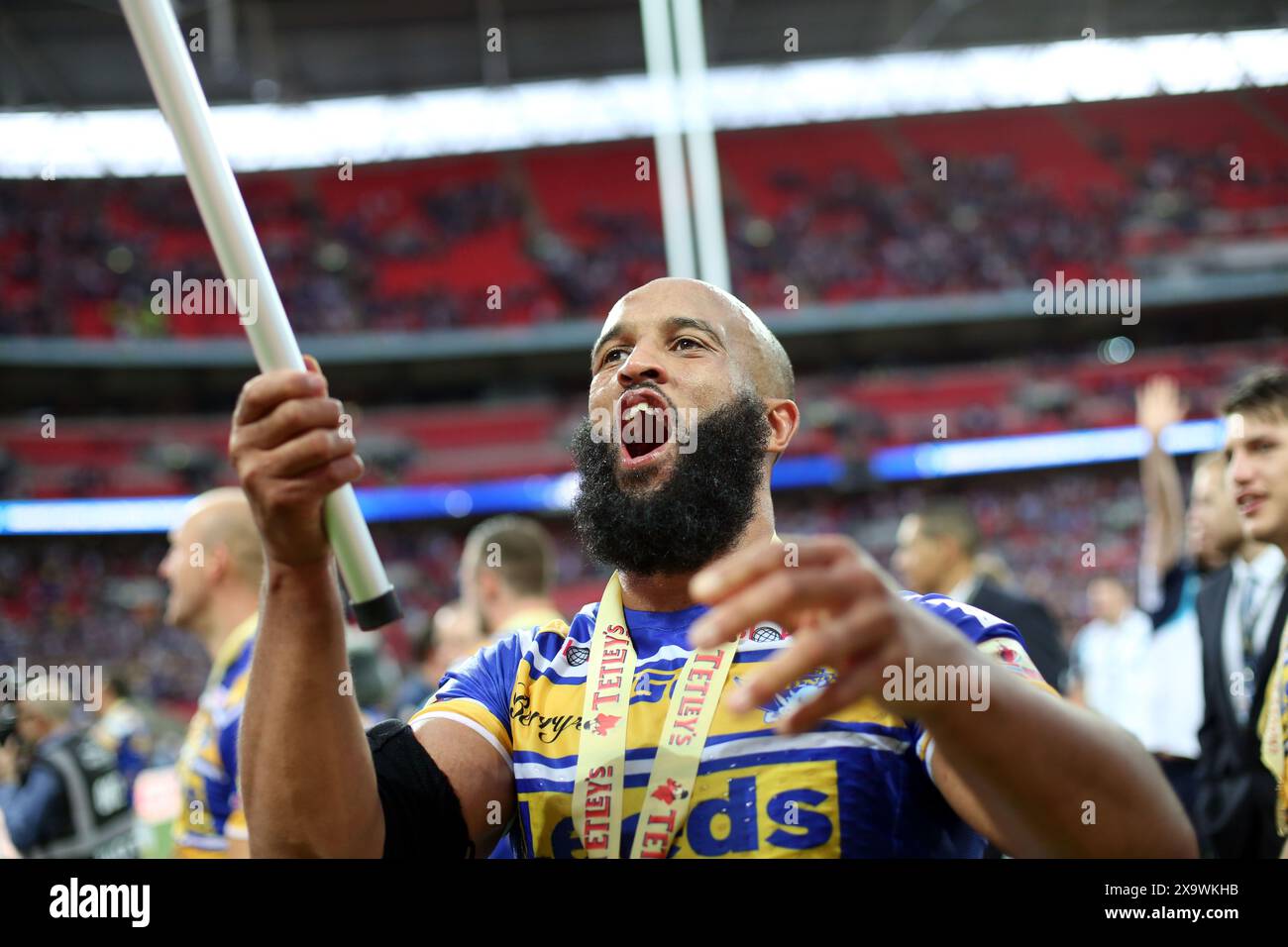 Rugby League Challenge Cup Final Leeds v Castleford. Action Jamie Jones ...