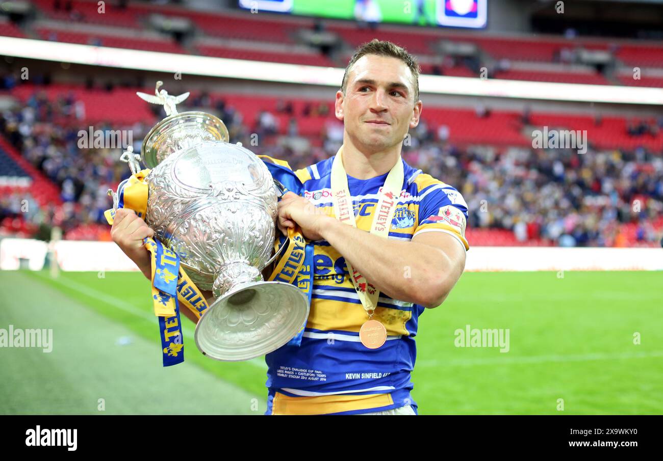 Pic shows: Kevin Sinfield seen here after winning Rugby League ...