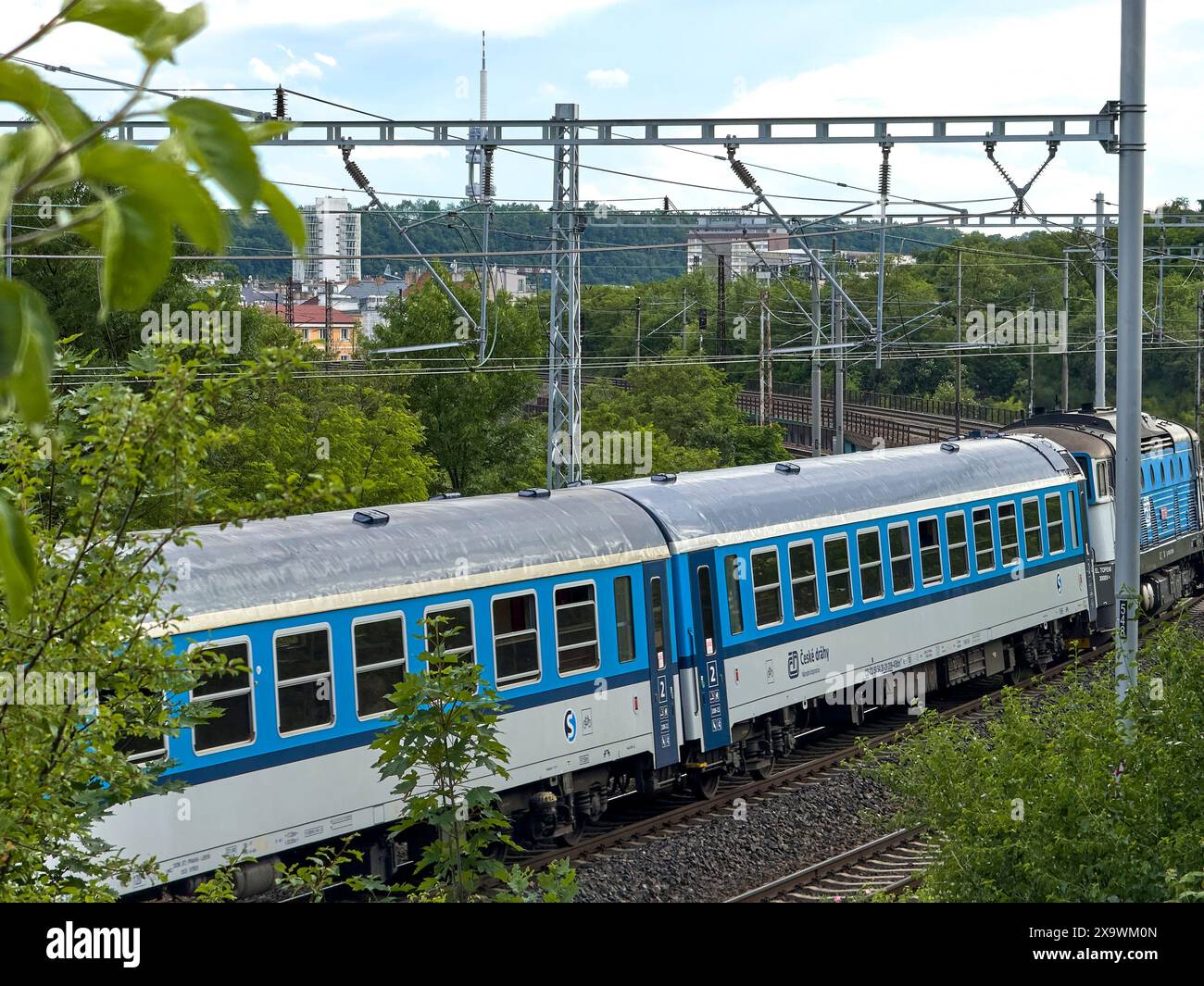 Prag, Czechia. 22nd May, 2024. Train in Prague, Czechia, May 22, 2024 ...