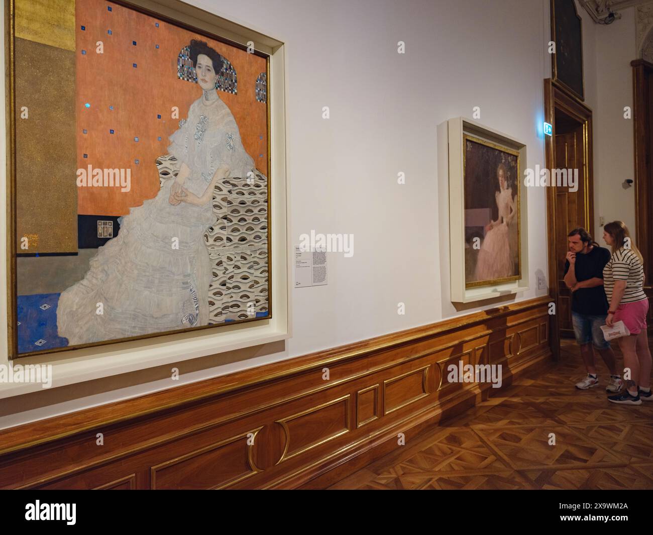 Wien, Austria - July 28, 2023: museum exhibits of Gustav Klimt of ...