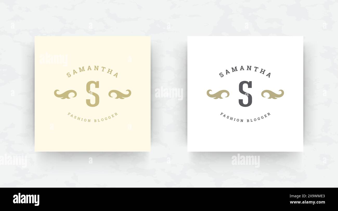 Elegant brand logo design template. Modern minimalism style. Vector ...