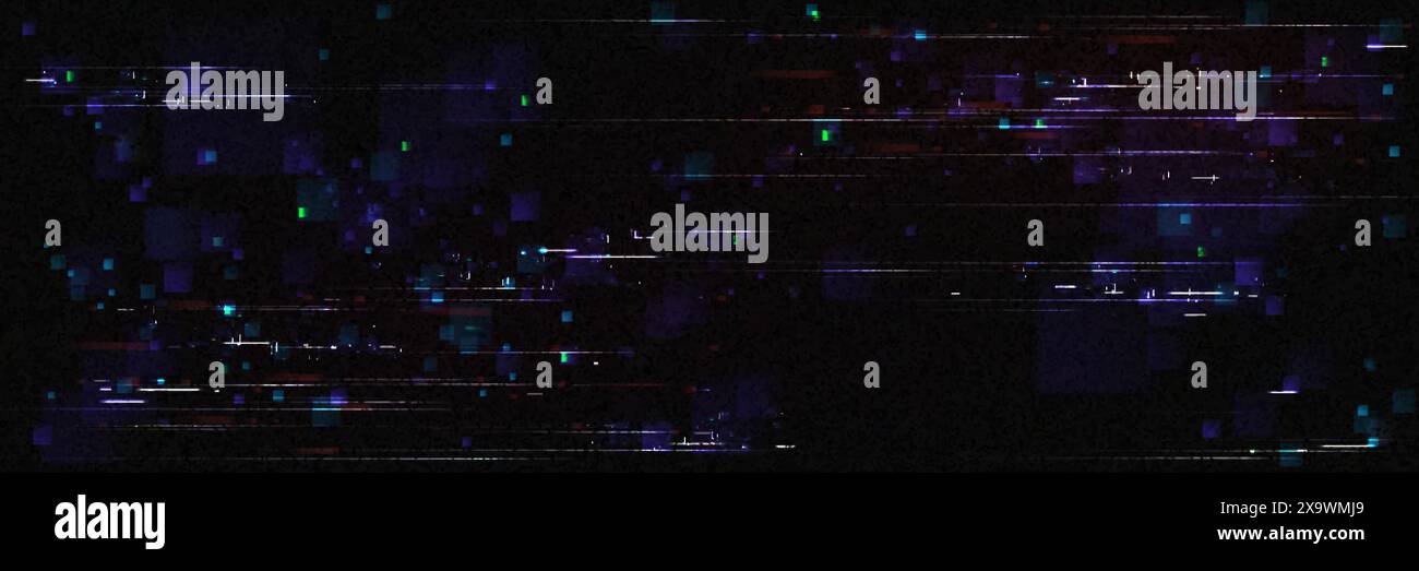 Glitch game effect tv screen with pixel texture background. Vhs digital ...