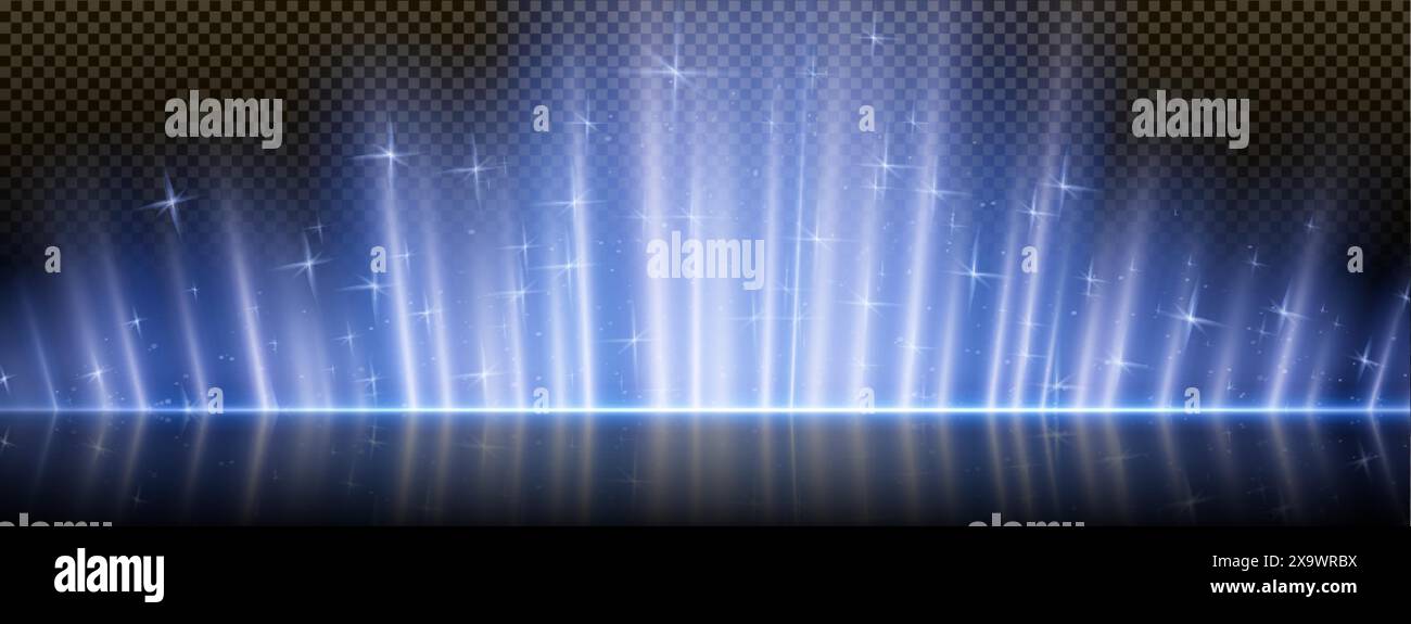 Blue light background with speed flare line effect. Magic laser beam ...