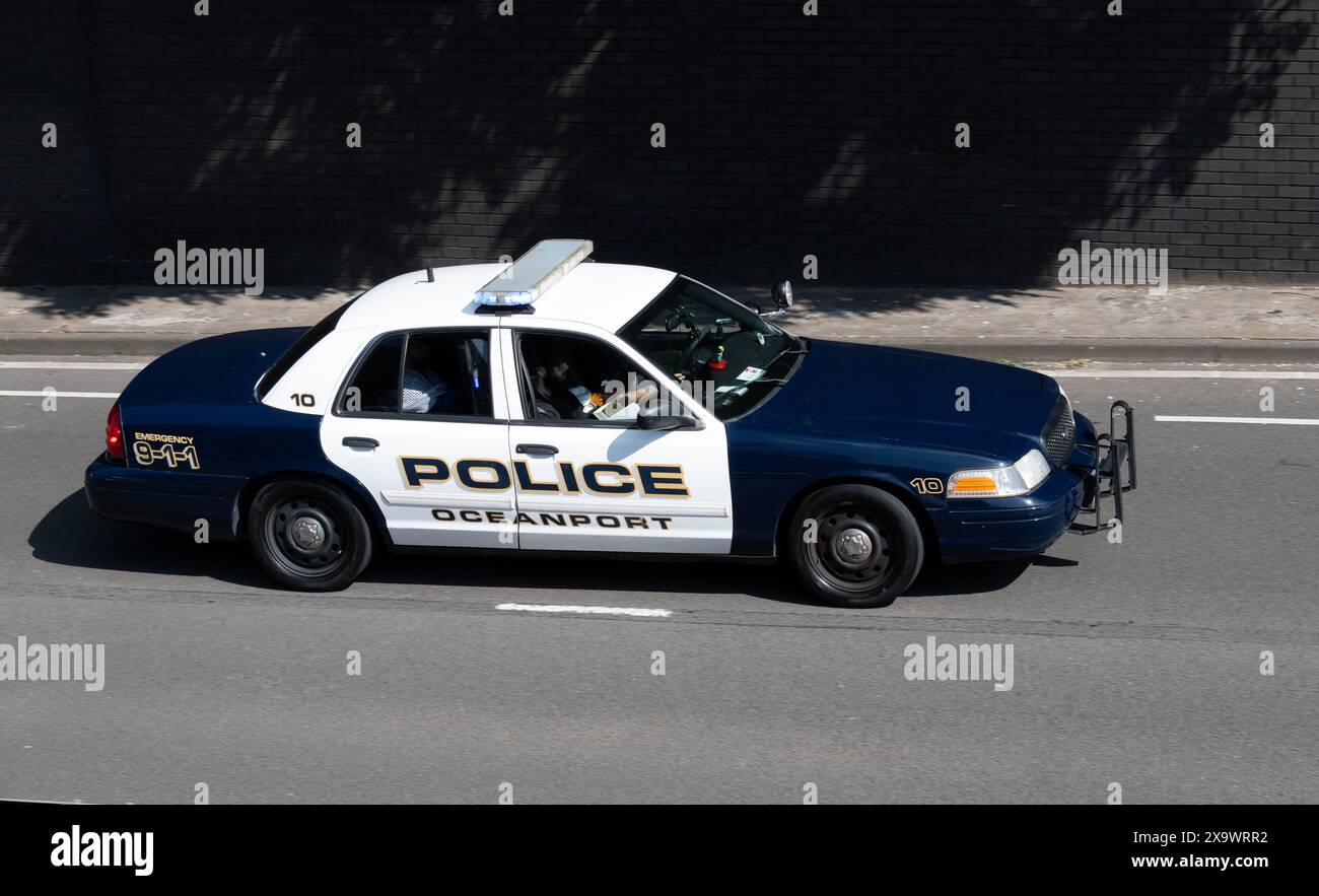 Oceanport Police car. Coventry Motofest 2024, West Midlands, UK Stock ...