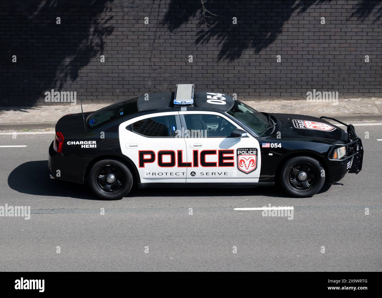 Dodge City Police car. Coventry Motofest 2024, West Midlands, UK Stock ...