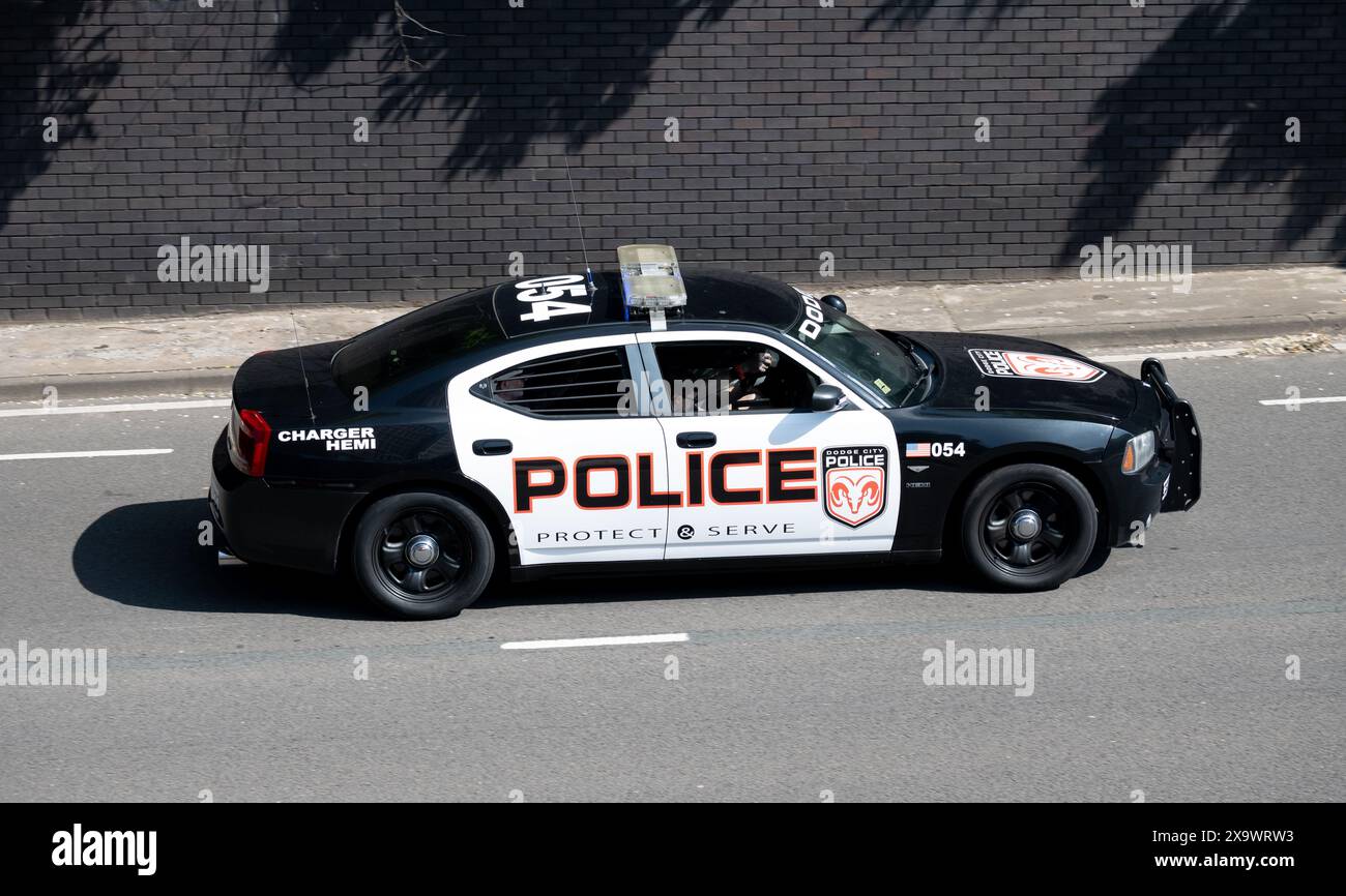 Dodge City Police car. Coventry Motofest 2024, West Midlands, UK Stock ...