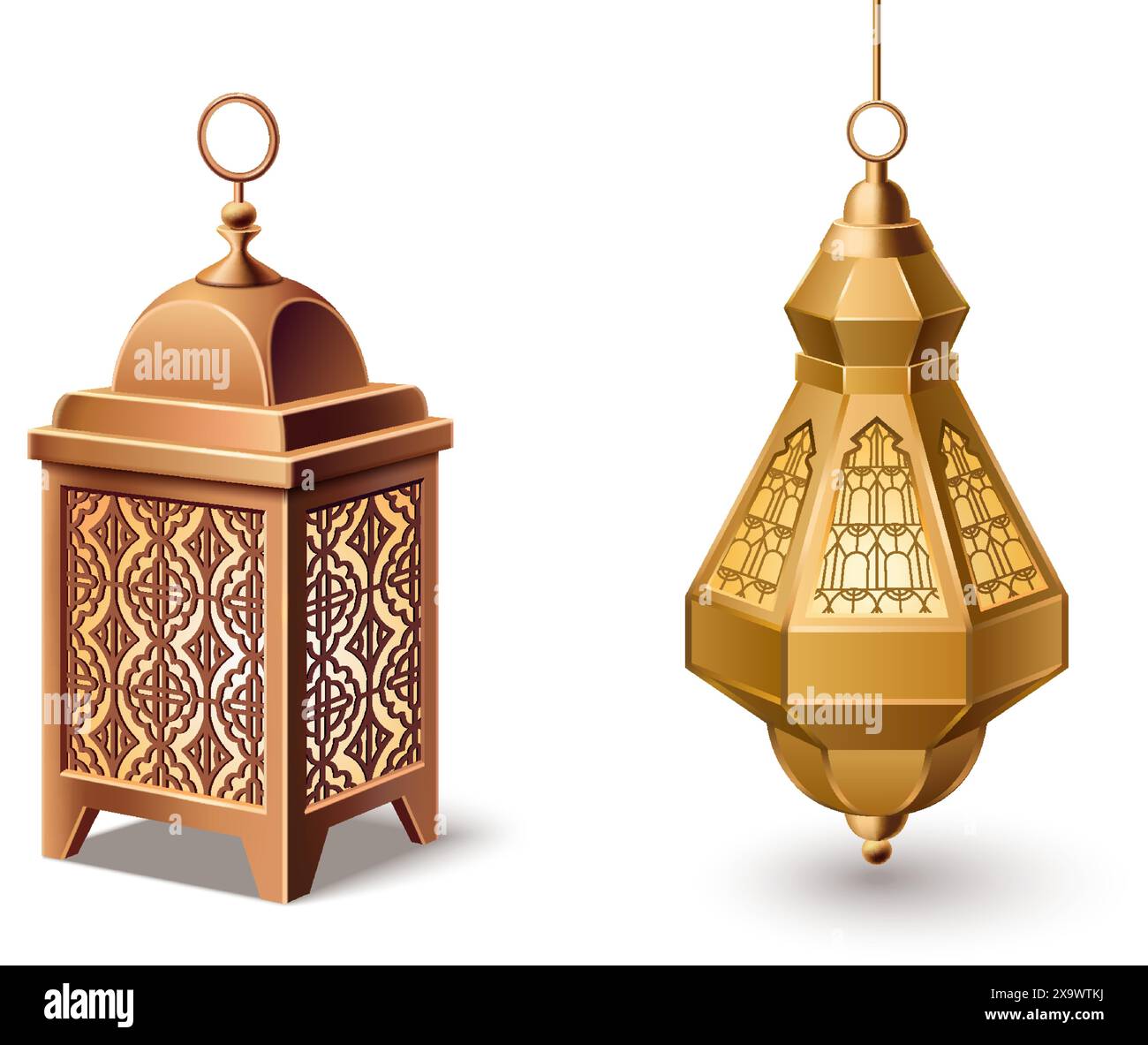 Traditional Islam lantern with oriental ornament for Ramadan or Eid ...