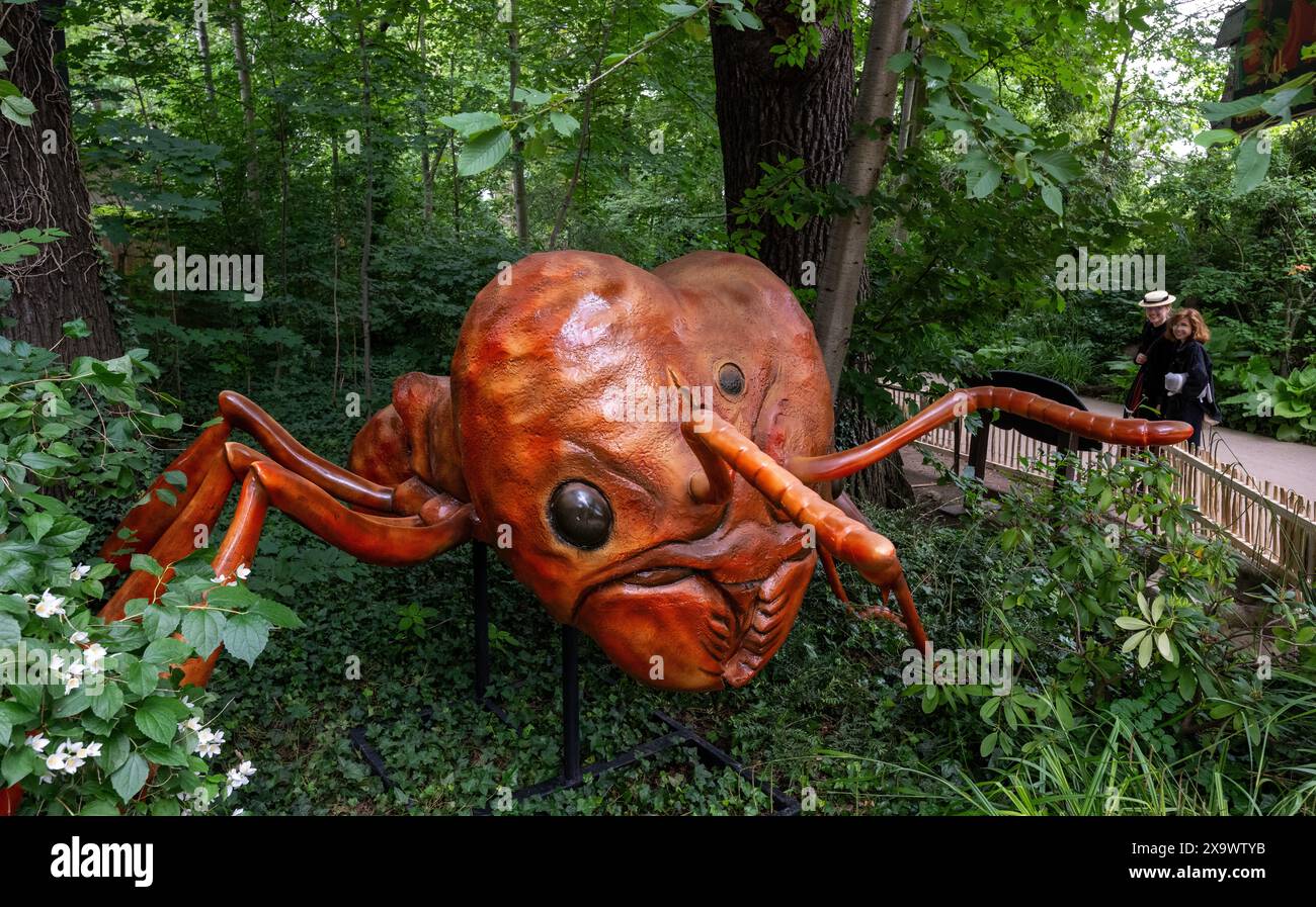 Leipzig, Germany. 03 June 2024, Saxony, Leipzig: The model of a leaf ...