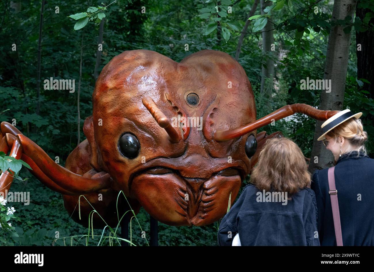 Leipzig, Germany. 03 June 2024, Saxony, Leipzig: The model of a leaf ...