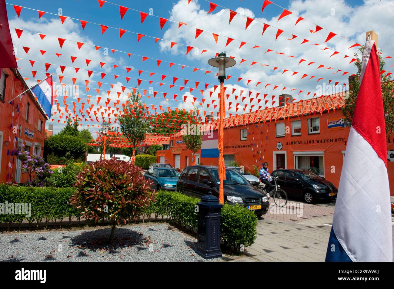 Dutch Soccer Championship Matness In the Goirlese Irenestraat, the ...