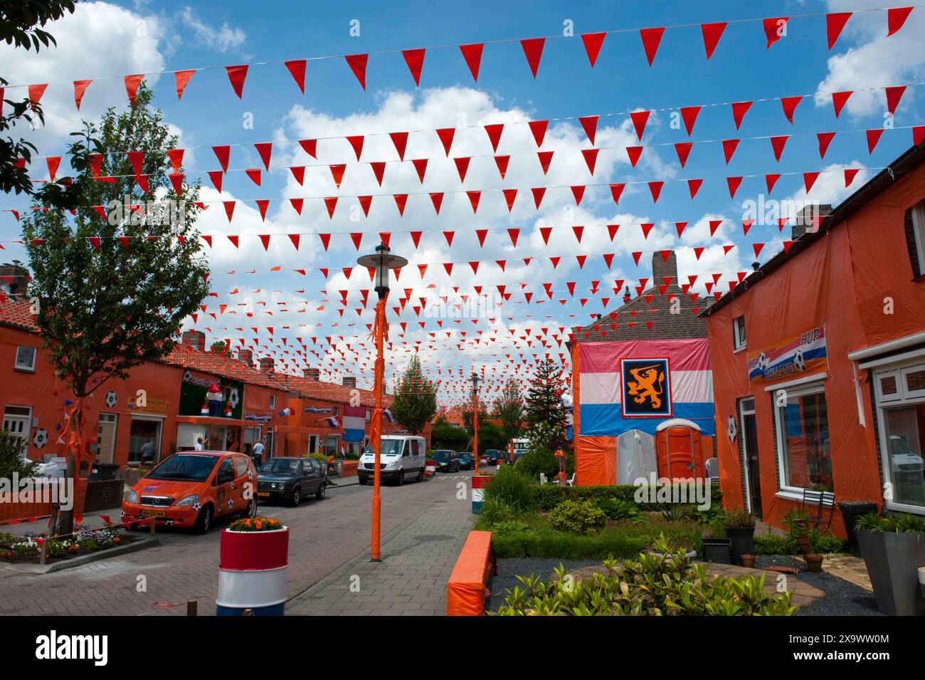 Dutch Soccer Championship Matness In the Goirlese Irenestraat, the ...