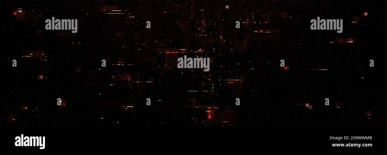 Tv screen with vhs glitch and noise effect. Realistic vector ...