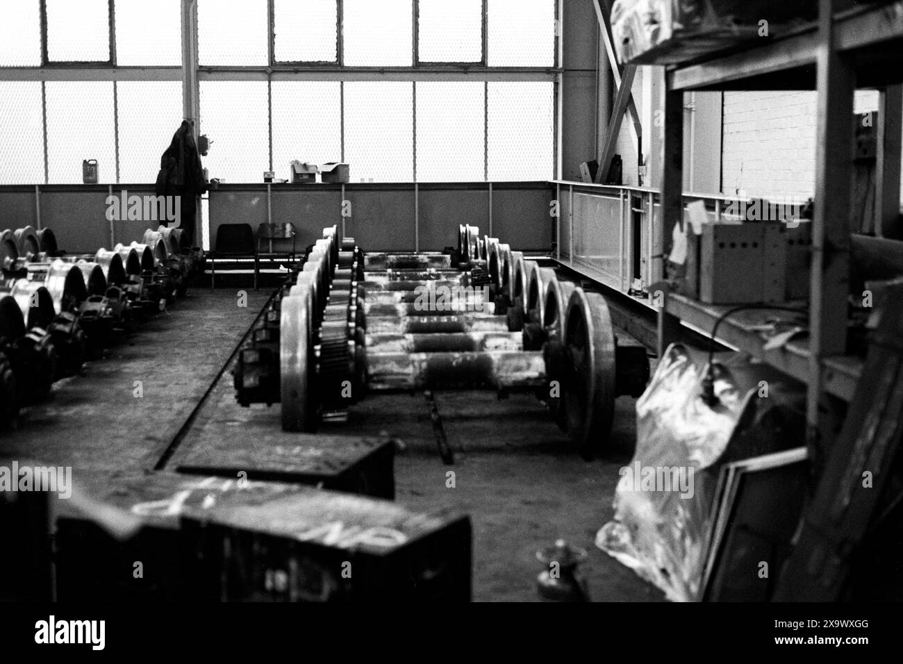 Underground Train in Maintenance Factory London, United Kingdon ...