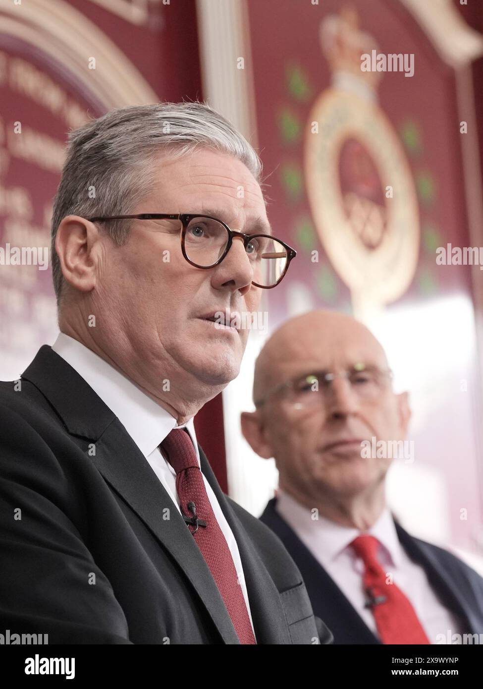Labour Party leader Sir Keir Starmer and shadow defence secretary John ...