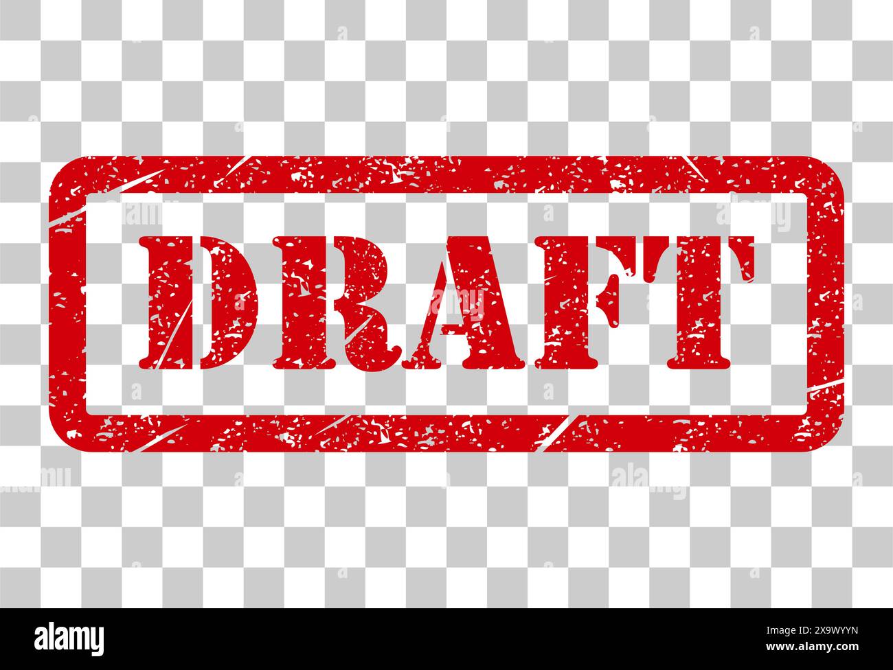 Draft stamp symbol, label sticker sign button, text banner vector ...