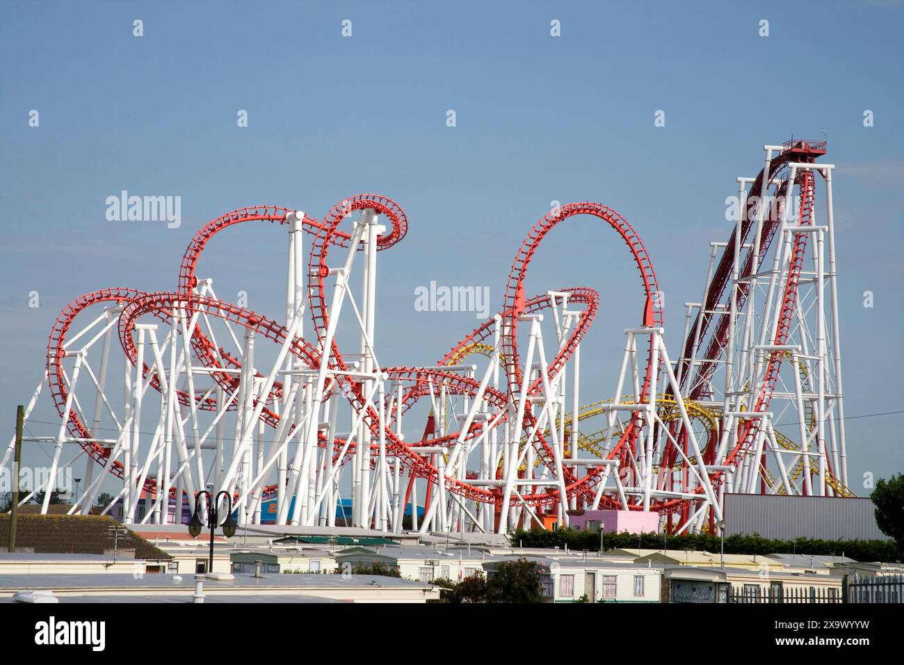 fantasy island roller coaster and caravan park at ingoldmells on the ...