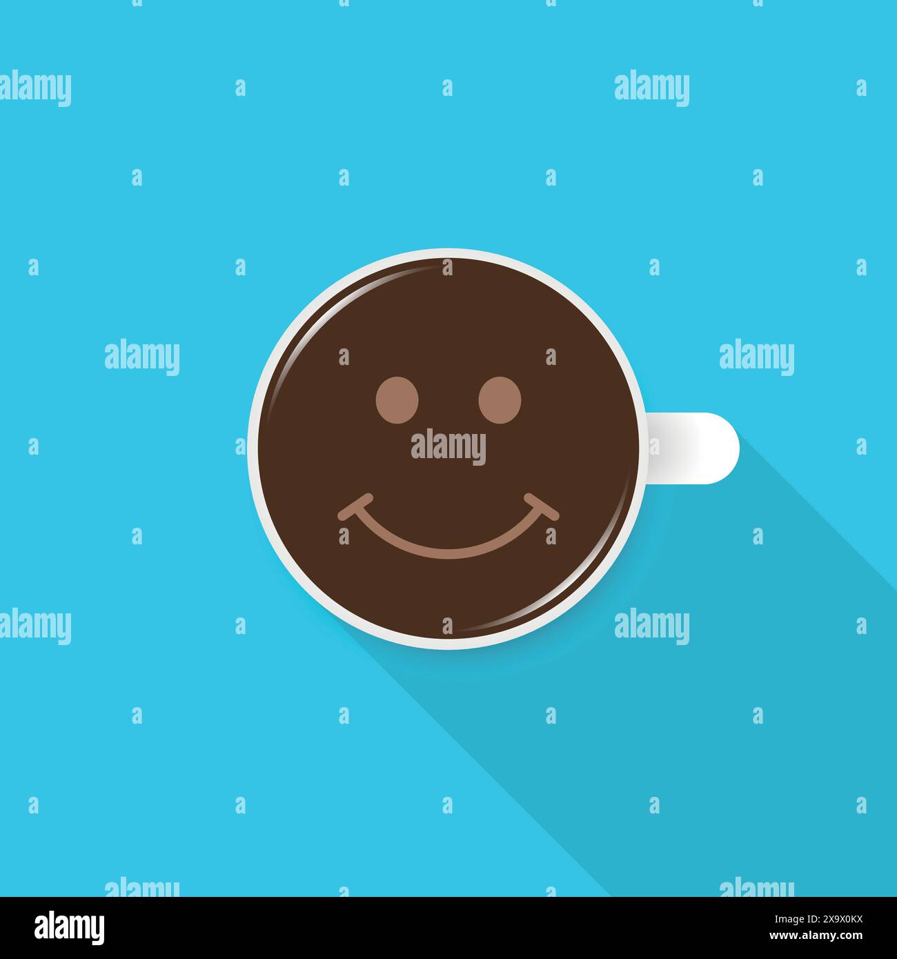 Illustration heart coffee cup Stock Vector Images - Alamy