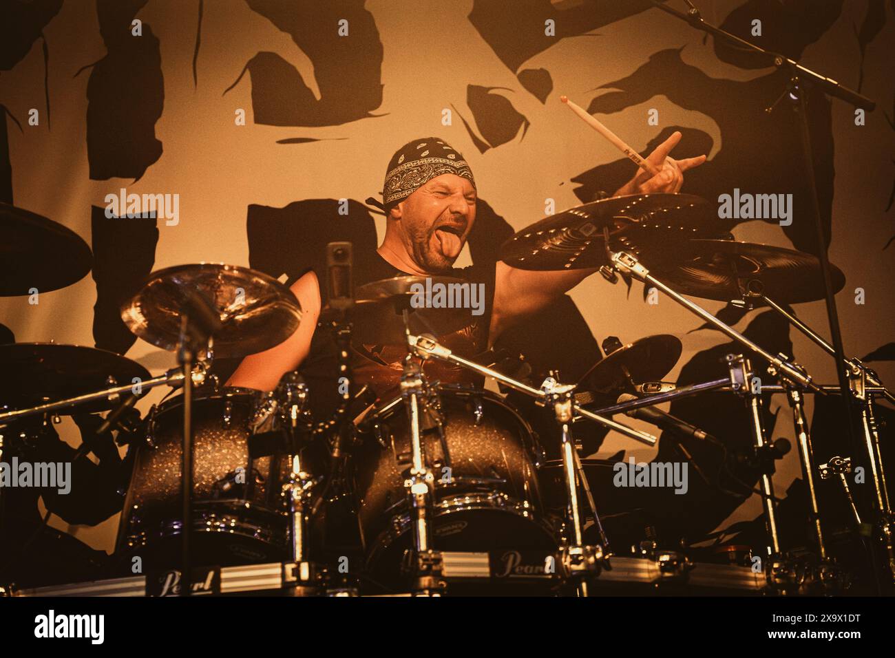 Copenhagen, Denmark. 30th, May 2024. The Danish death metal band Asinhell performs a live ...