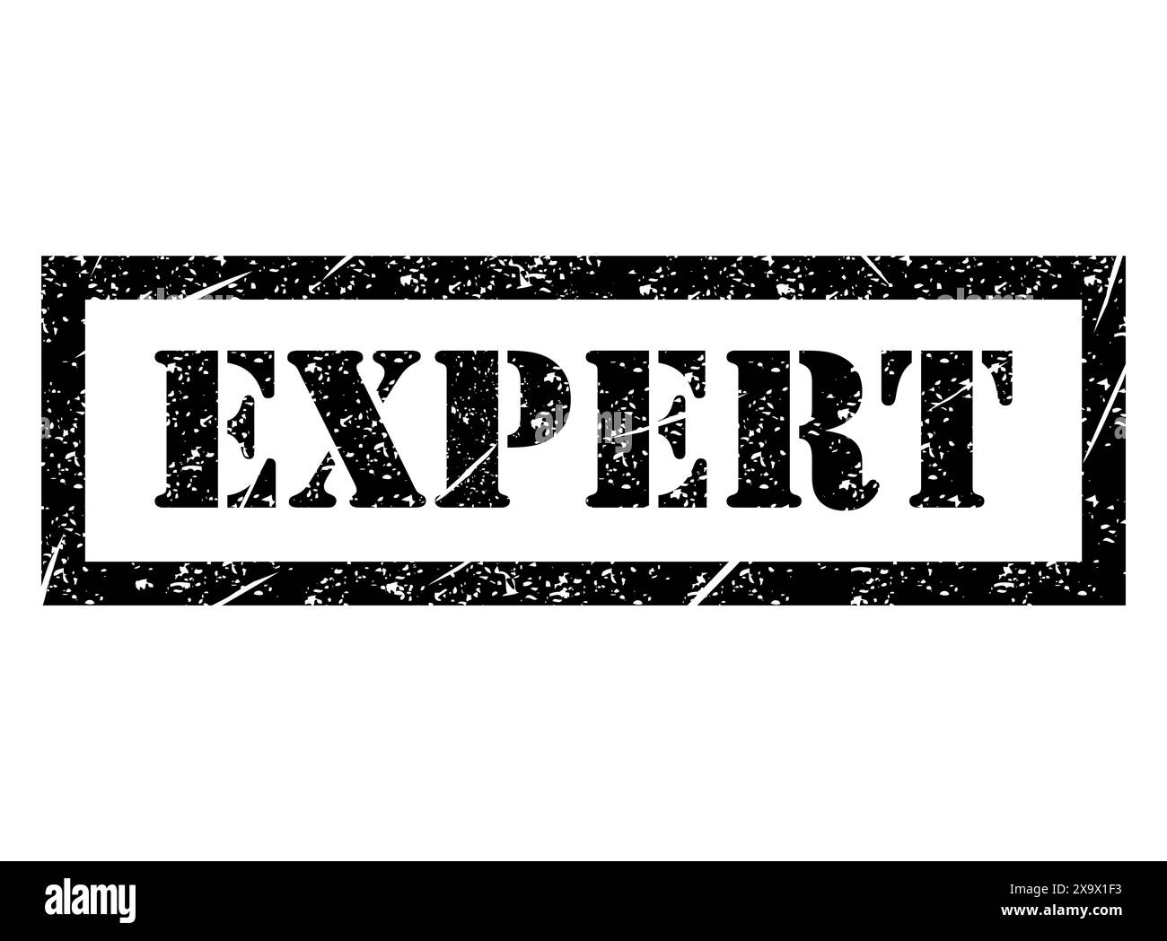 Expert stamp symbol, label sticker sign button, text banner vector ...