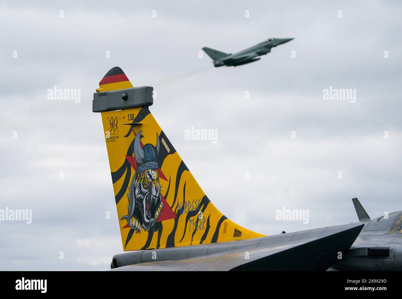 Jagel, Germany. 03rd June, 2024. A Tiger can be seen on the vertical ...
