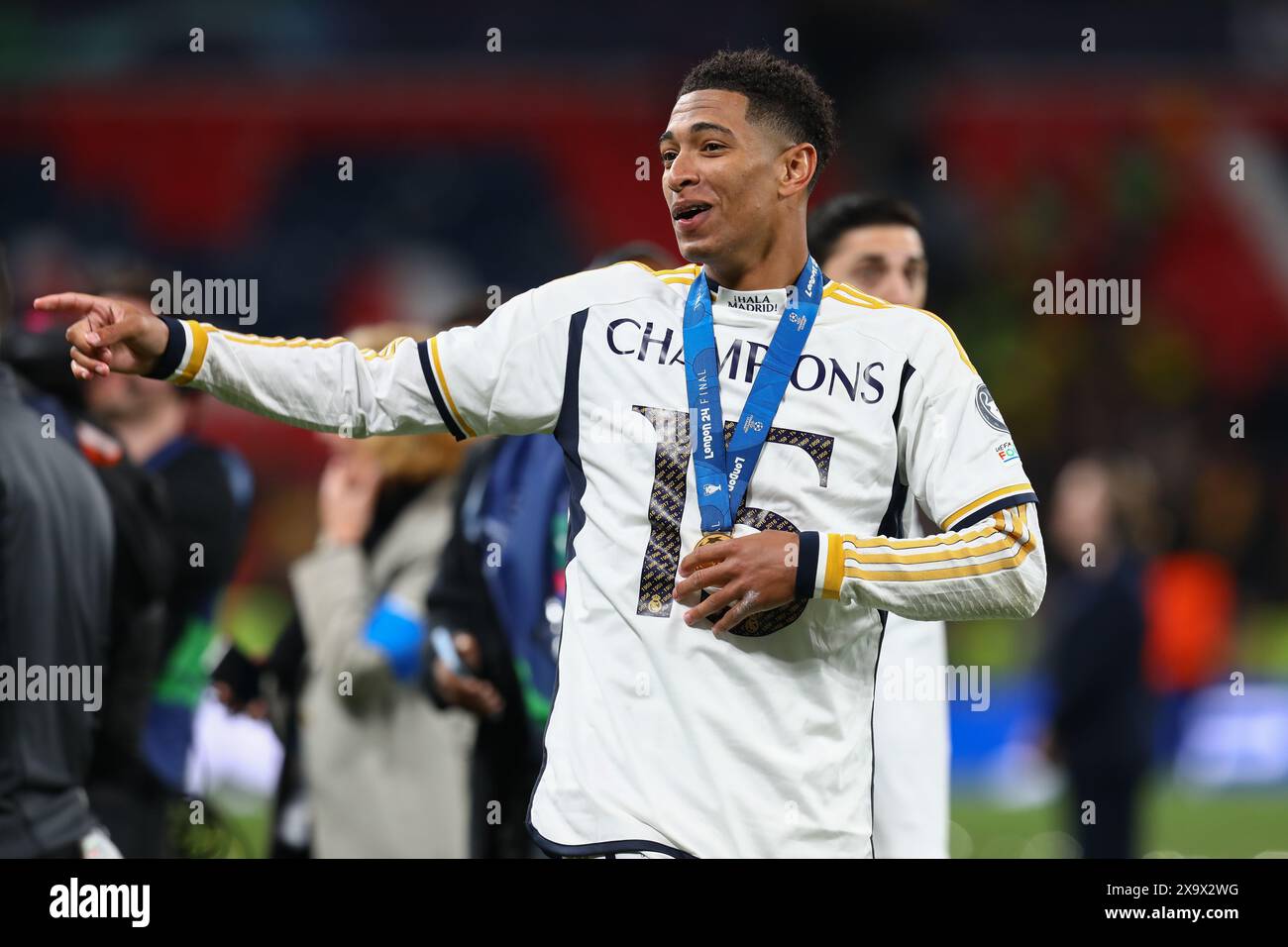 June 1, 2024, London, Brent, United Kingdom: JUDE BELLINGHAM celebrates ...