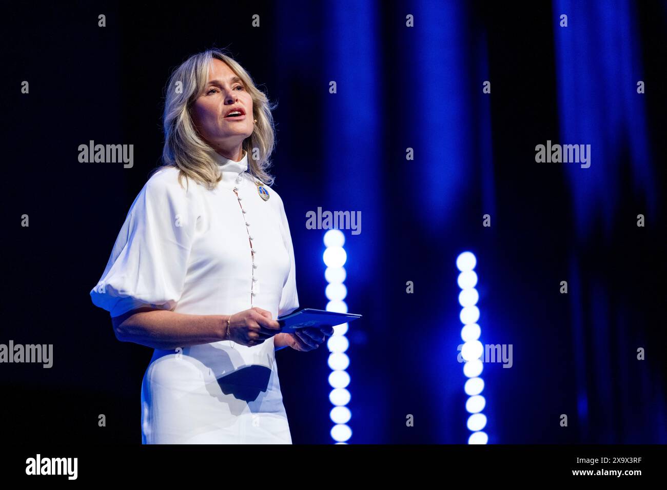 Oslo 20240603. Mayor of Oslo Anne Lindboe during Oslo Freedom Forum ...