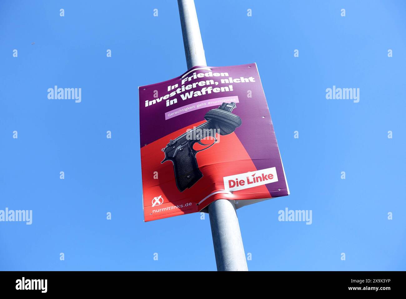 Wahlplakat Die Linke - Wahl zum Europäischen Parlament vom 6. bis 9 ...