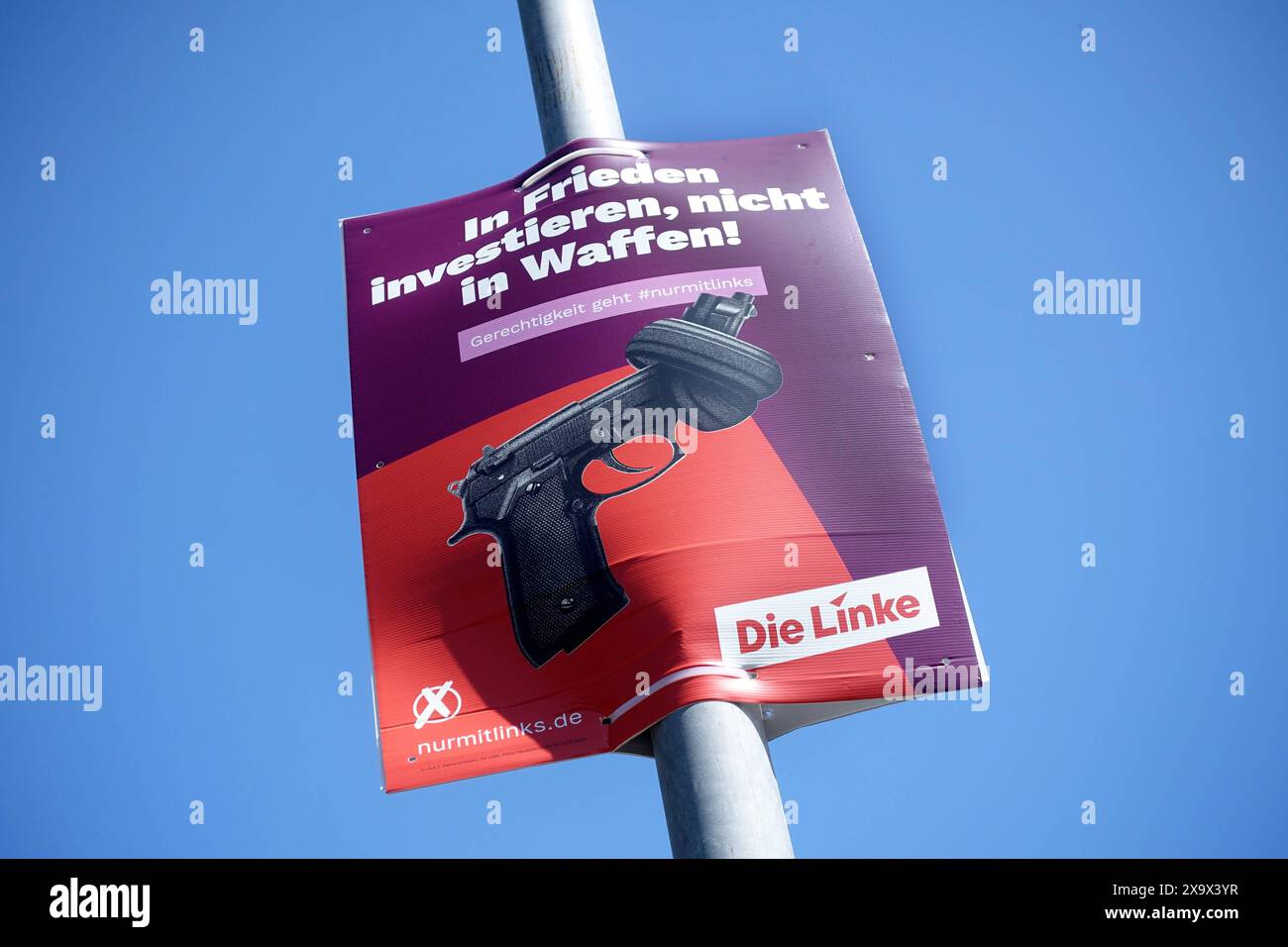 Wahlplakat Die Linke - Wahl zum Europäischen Parlament vom 6. bis 9 ...