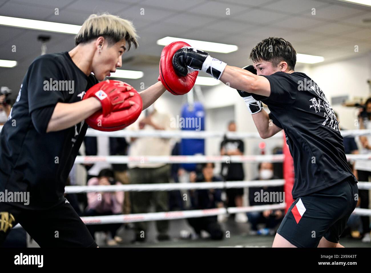 Naya Inoune, world super bantamweight champion of Japan during a public ...