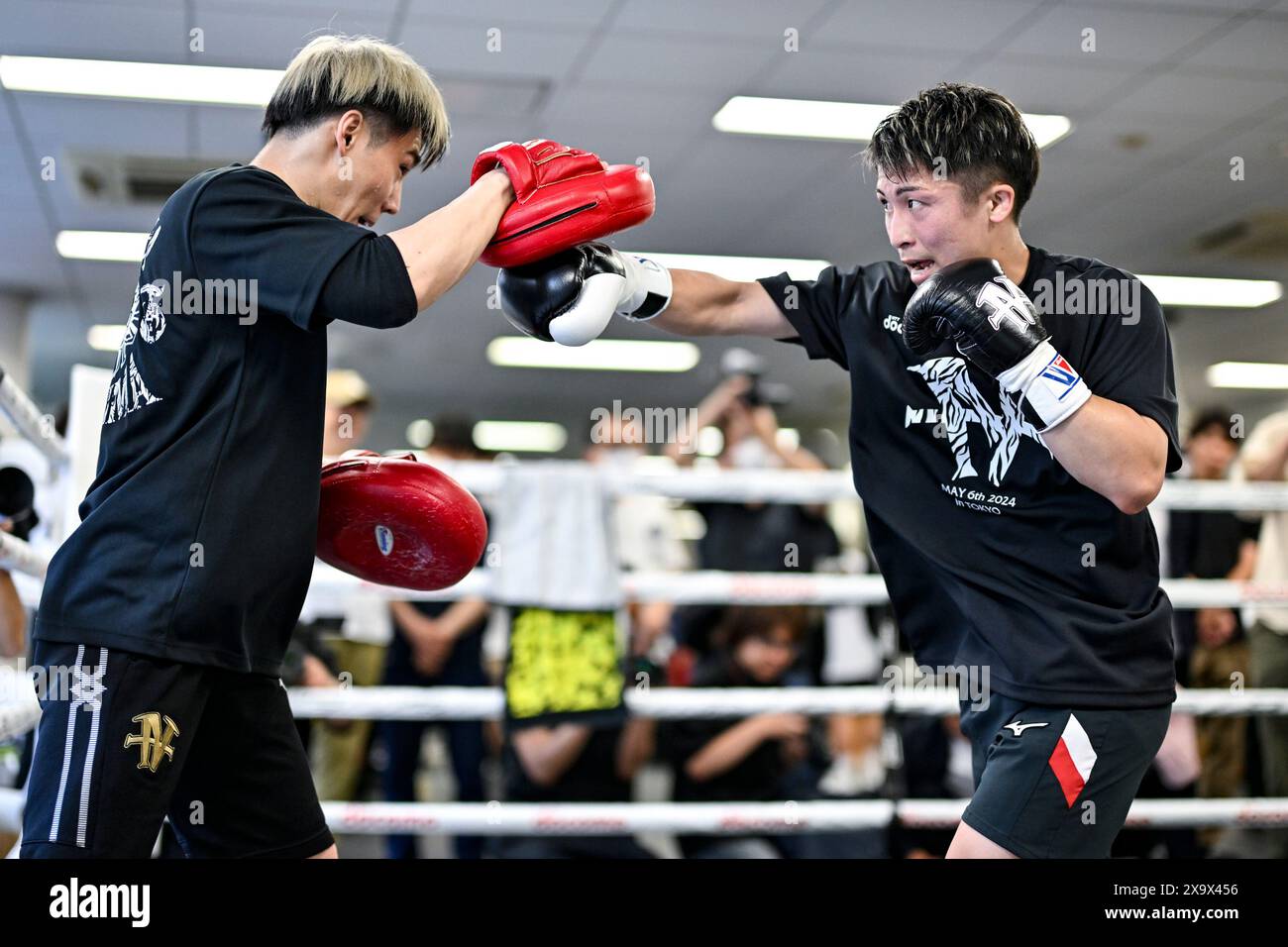 Naya Inoune, world super bantamweight champion of Japan during a public ...