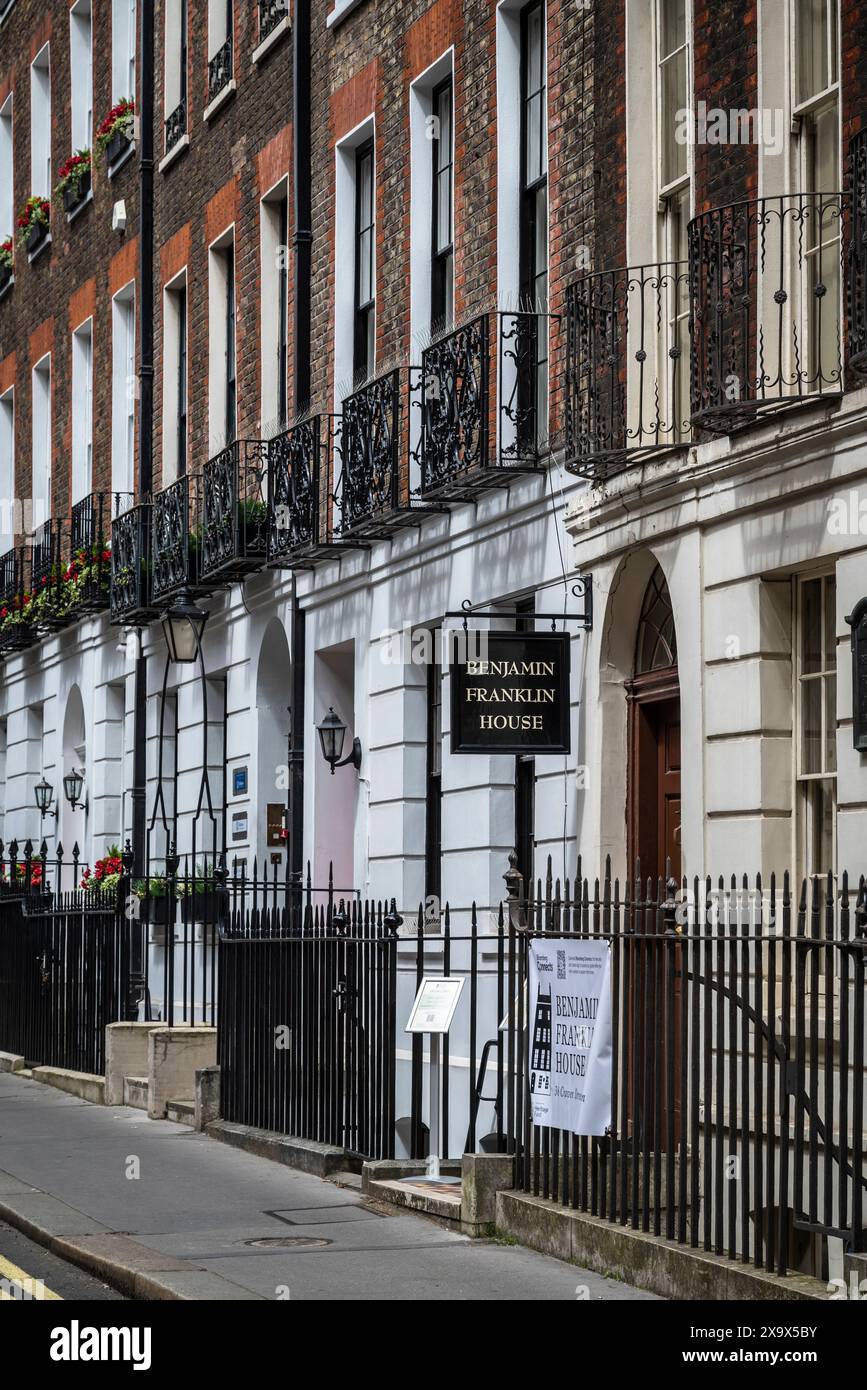 Benjamin Franklin house, London, England, UK Stock Photo - Alamy