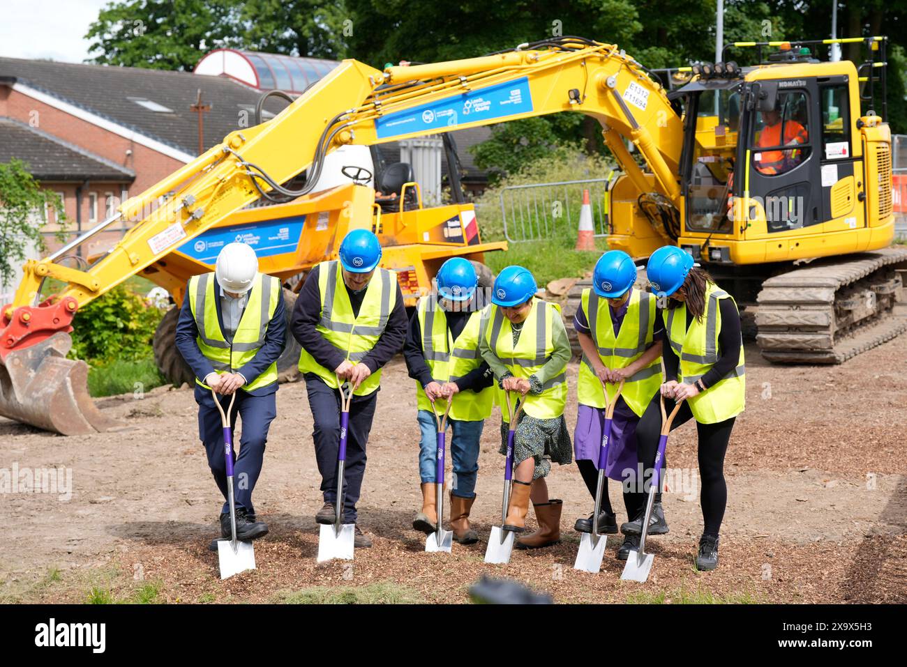 (left to right) Lead architect Toby Ingle, director of fundraising ...