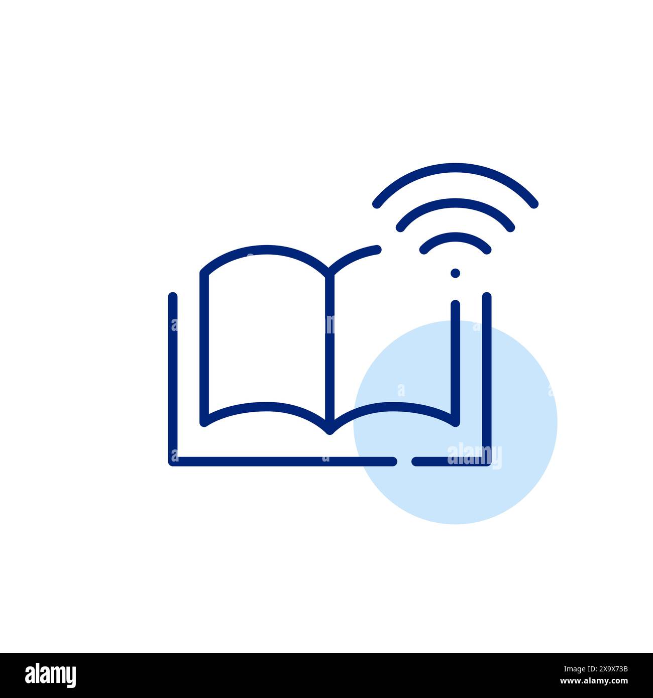 Book and wi-fi. Digital library. Access to online learning resources ...