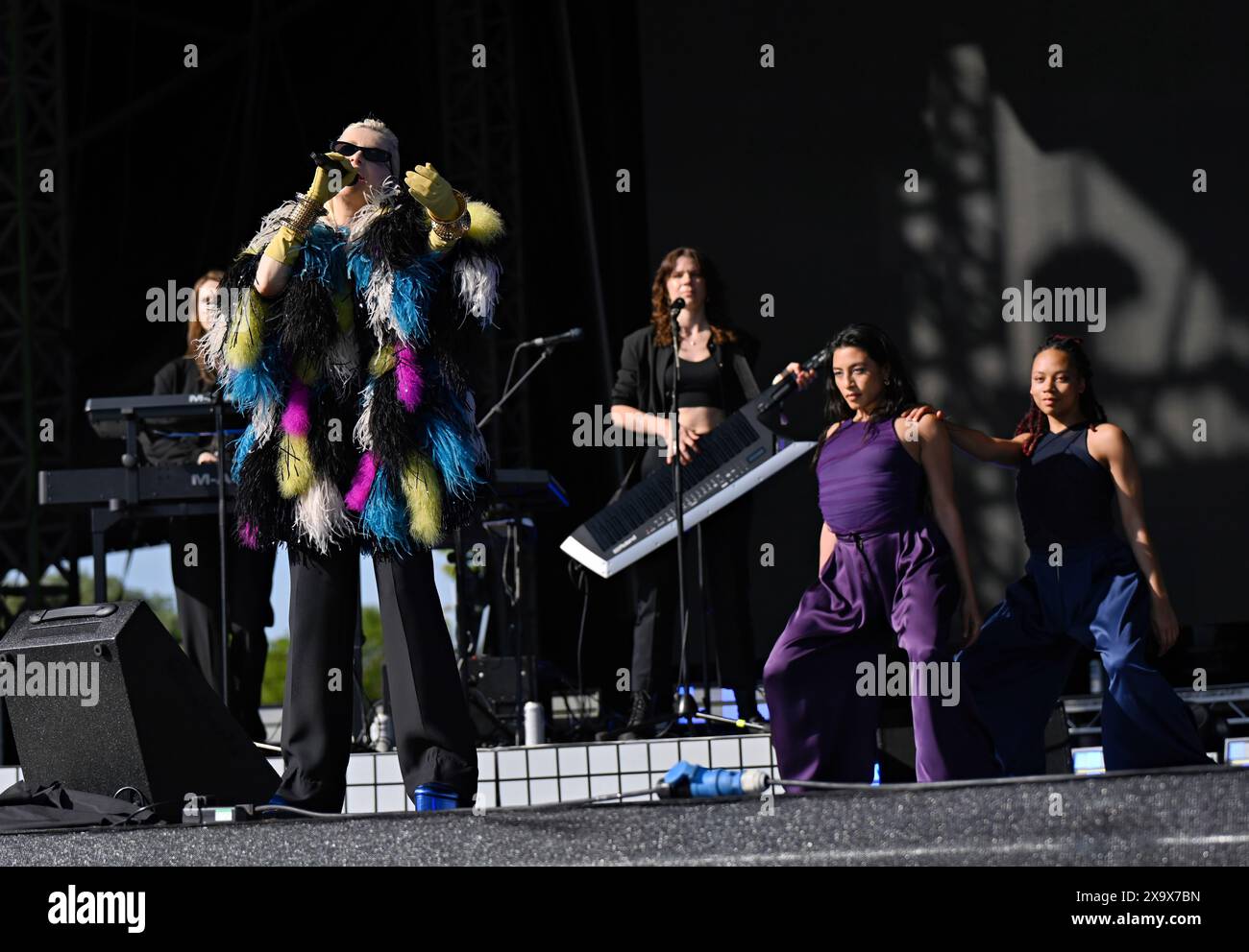 Brockwell Park, London, UK. 2nd June, 2024. Alison Goldfrapp performs ...
