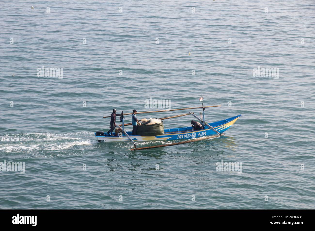Krui West Coast, Lampung; May 29, 2024; view of local fishing boats in ...