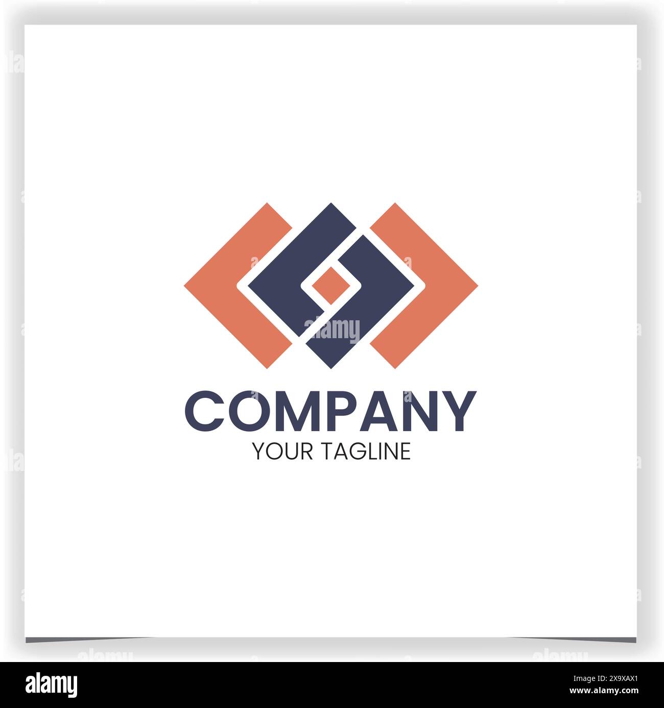 Vector squares logo design template Stock Vector Image & Art - Alamy