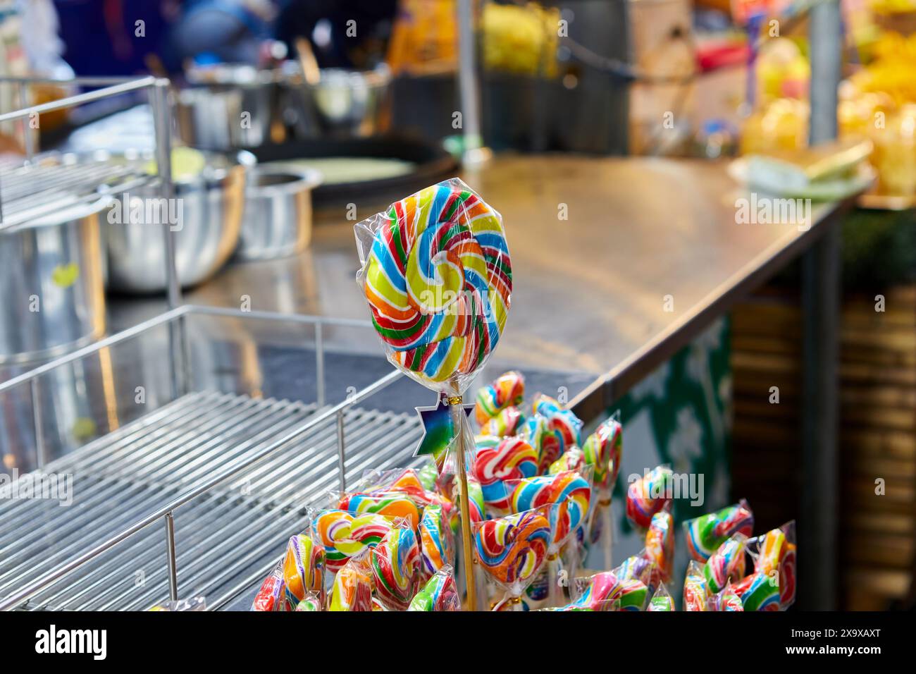 The colorful candies for sale at street market Stock Photo - Alamy