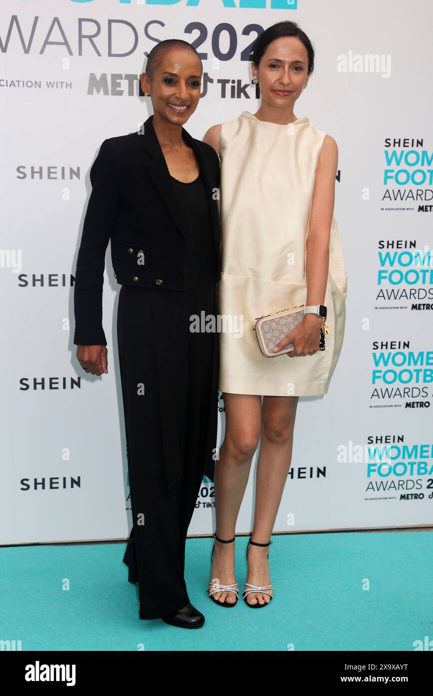 Adele Roberts and Kate Holderness attend the Women's Football Awards ...