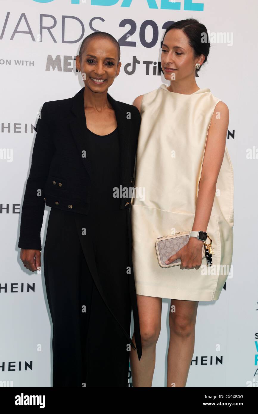 Adele Roberts and Kate Holderness attend the Women's Football Awards ...