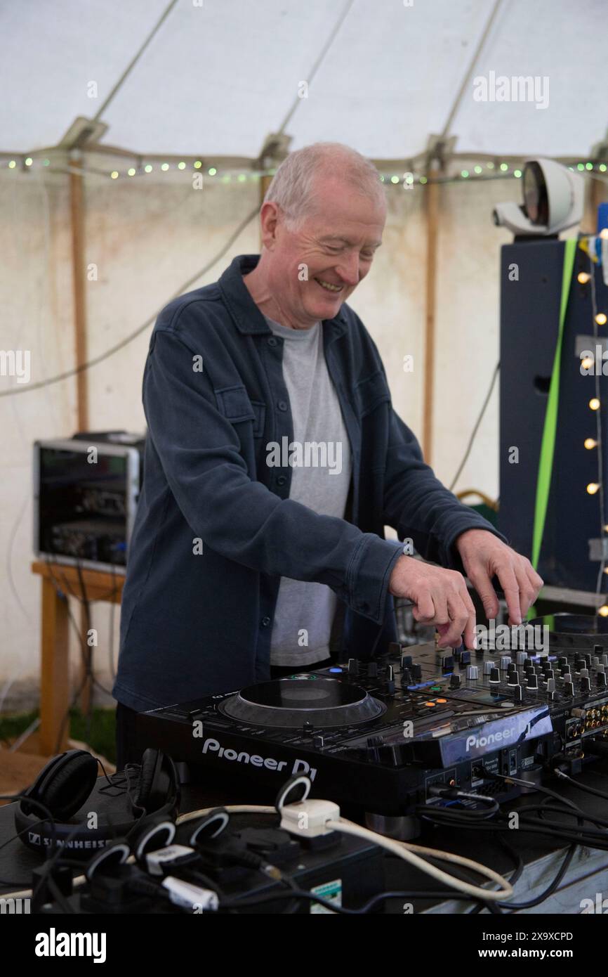 Steve Davis DJing at Acid Horse festival 2024. The Barge, Honey Street ...