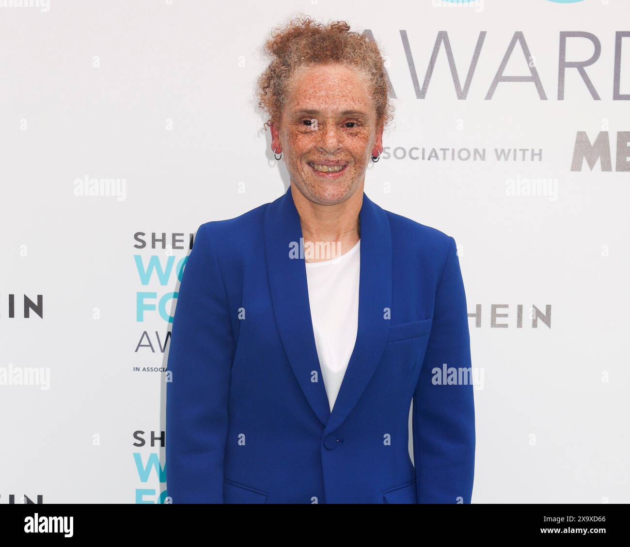 Kerry Davis attends the Women's Football Awards 2024 at the Marriott ...