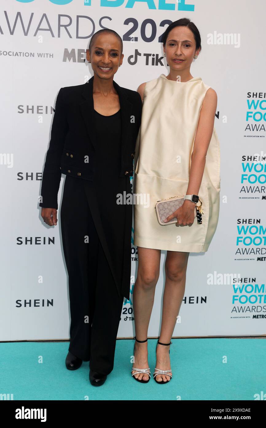 Adele Roberts and Kate Holderness attend the Women's Football Awards ...