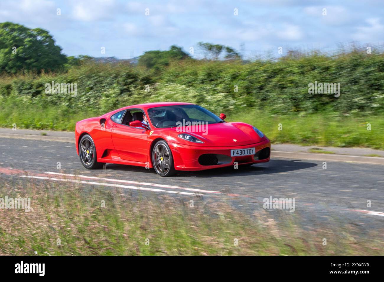 2008 Red FERRARI F430 F1 4308 cc 6 speed semi-automatic; travelling to ...