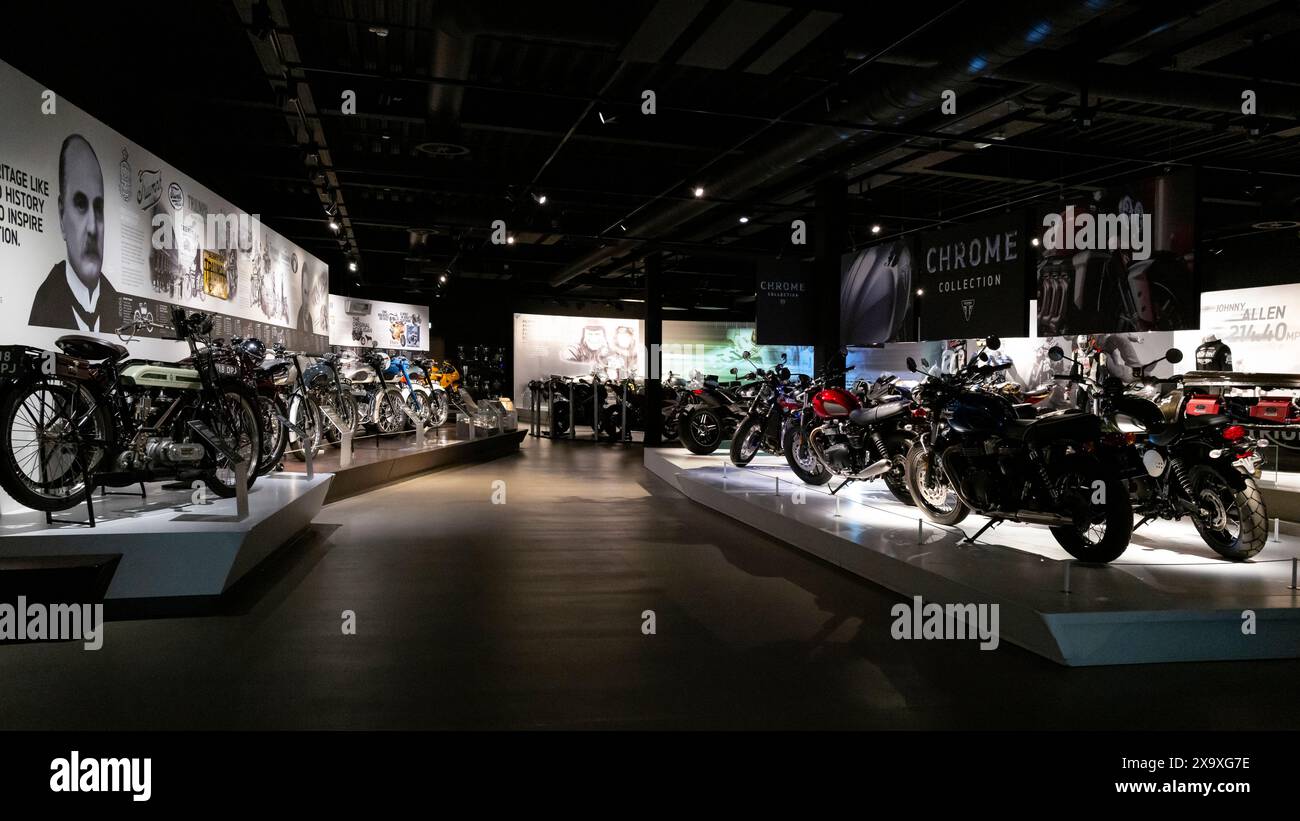 Inside the Triumph factory museum Stock Photo - Alamy