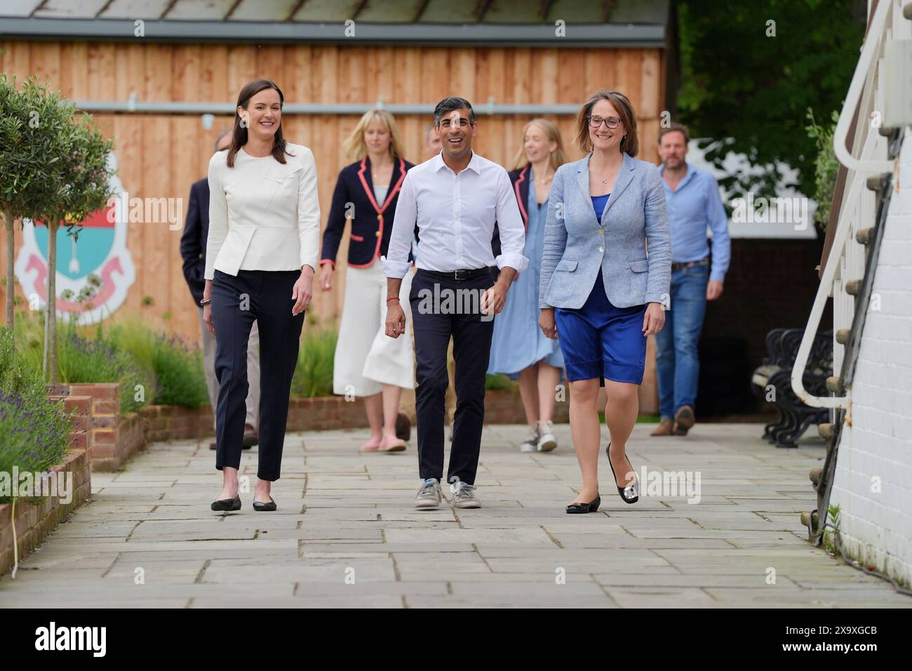 Prime Minister Rishi Sunak arrives at the Leander Club with ...