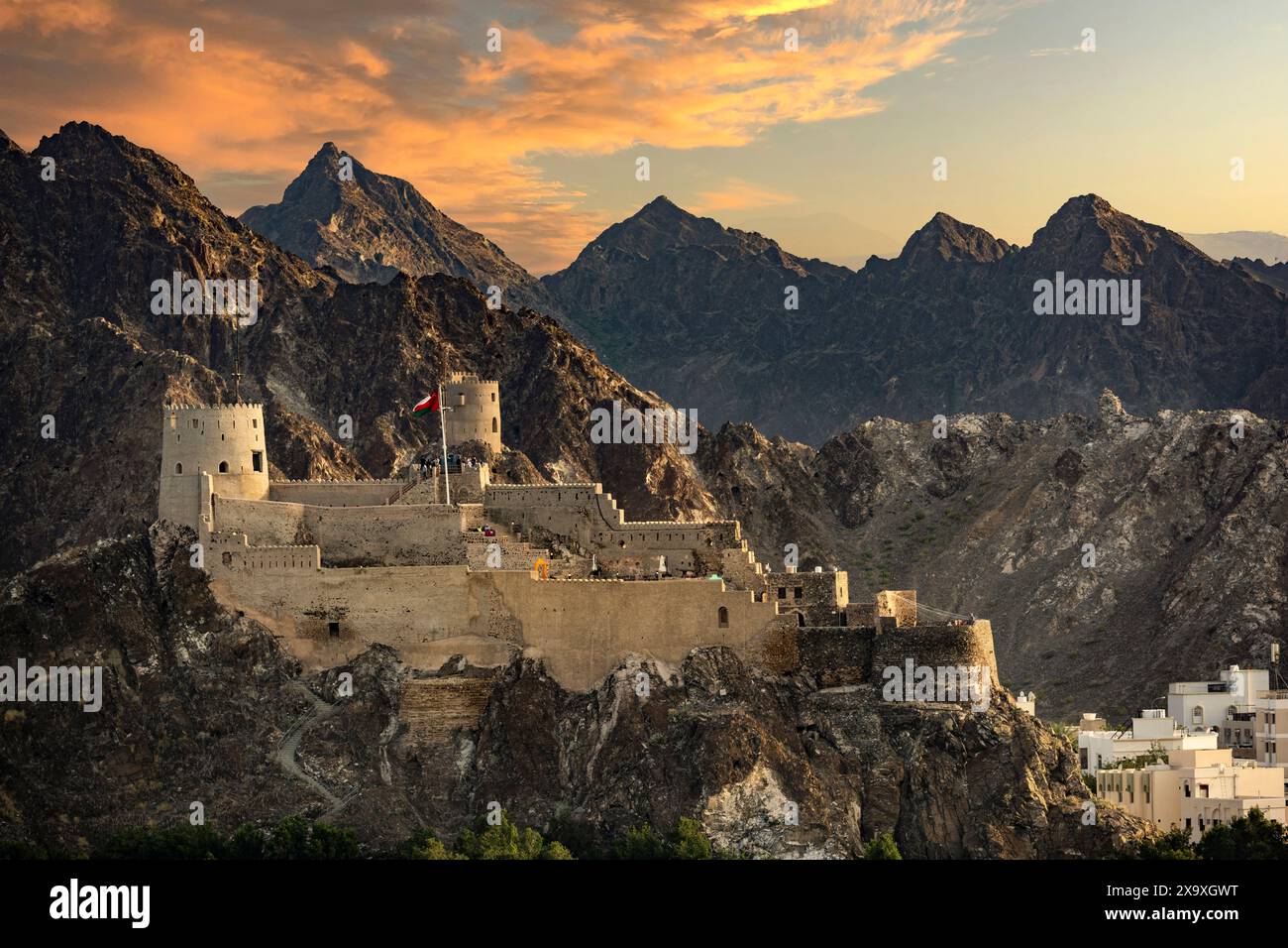 The Al Mirani Fort in Muscat Stock Photo - Alamy
