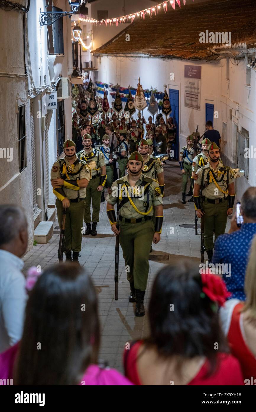 Virgin of rosary religious parade Stock Photo - Alamy