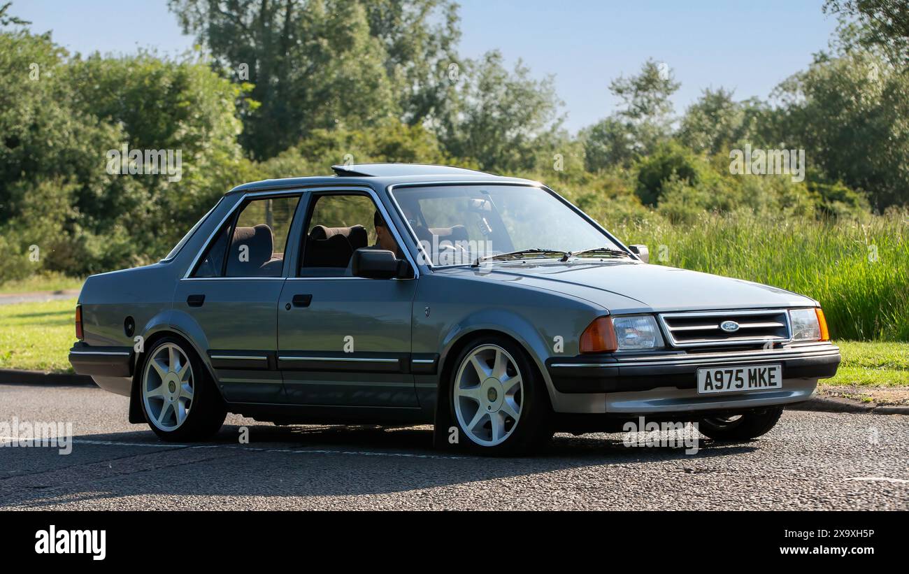 Stony Stratford,UK - June 2nd 2024: 1983 Ford Orion classic car driving ...