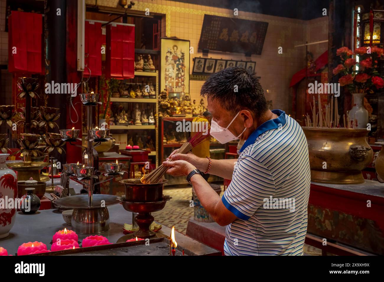 Snake Temple in Penang in Malaysia Stock Photo - Alamy